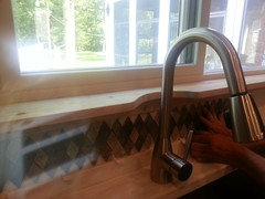 Window Sill Above Kitchen Sink & Faucet Selection/Install