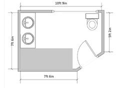 Need help with awkward bathroom layout