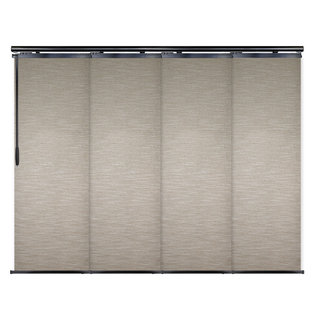 Nico 4-Panel Track Extendable Vertical Blinds 48-88"W, 91.4" H - Modern ...