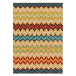 Orian Rugs, Bright Color Chevron Candy Chevron, Multi, Area Rug, 5'3"x7 ...