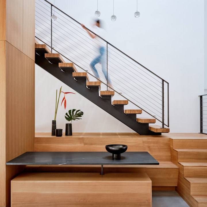 75 Beautiful Staircase with Open Risers Ideas and Designs - June 2025 ...