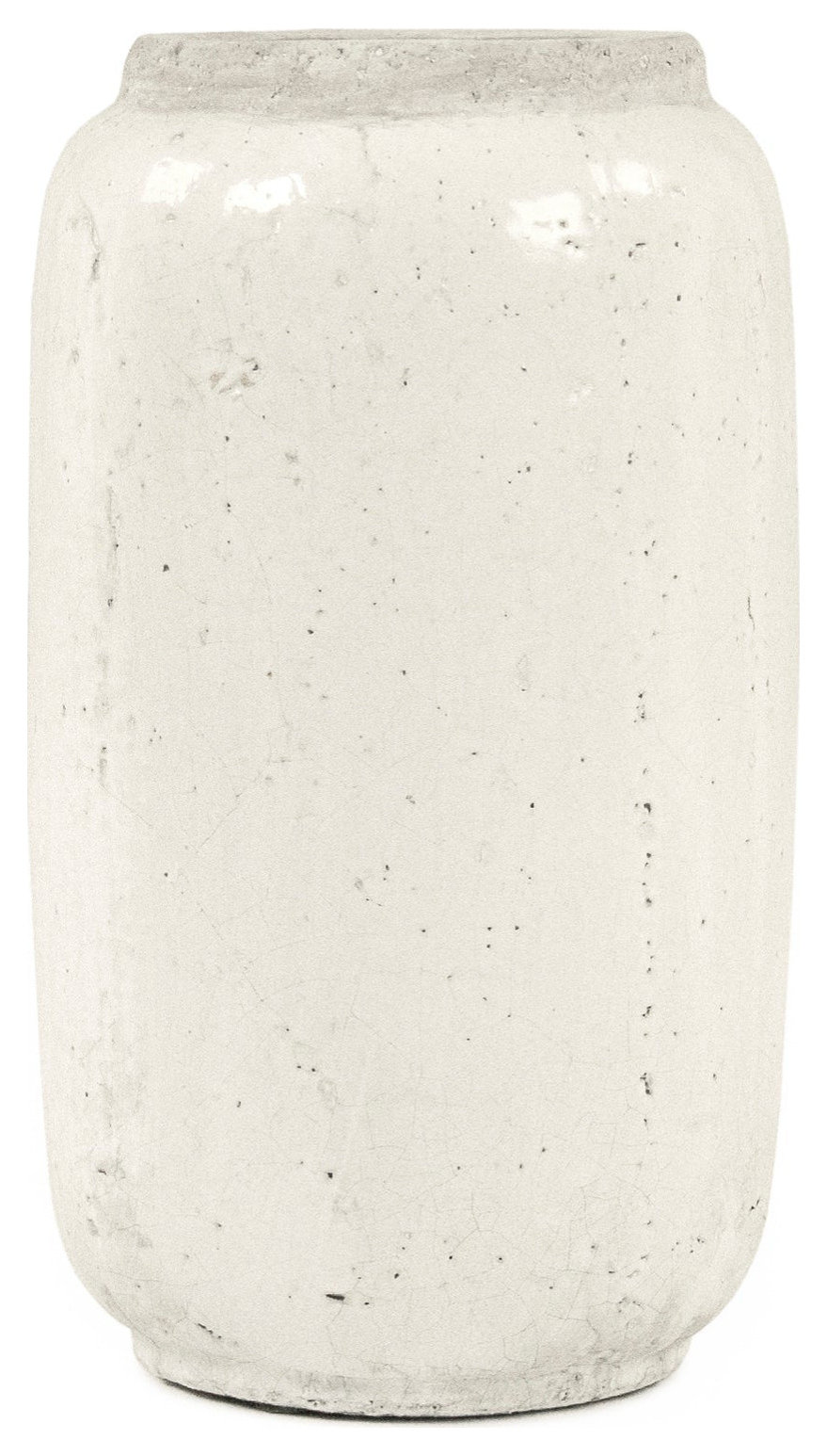 Distressed White Vase - Farmhouse - Vases - by Hudson Home Decor | Houzz