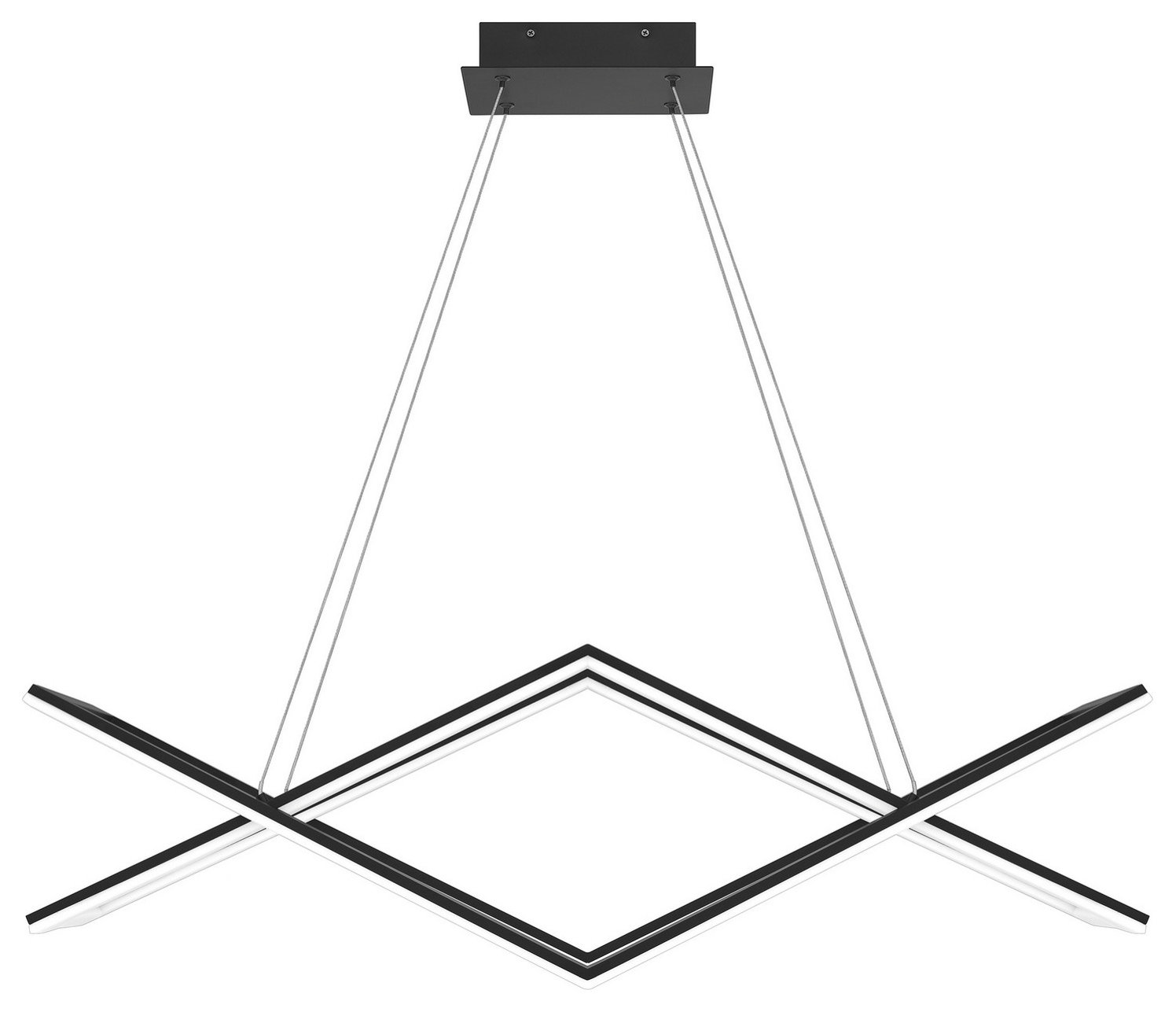 Newman LED Island Light, Matte Black - Modern - Kitchen Island Lighting ...