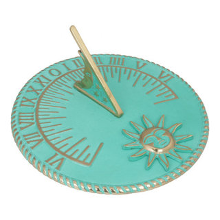 Solid Brass Garden Sundial - Contemporary - Sundials - by Renovators ...