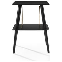 Crosley Furniture Manchester Mid-Century Wood and Metal Turntable Stand ...