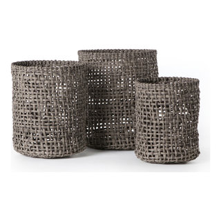 Natural Baskets, Set of 3-Natural - Tropical - Baskets - by Four Hands ...