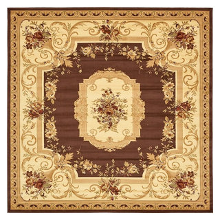 Traditional Royale Bark Area Rug, 10' Square - Victorian - Area Rugs ...