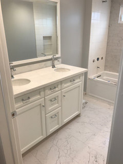 Bathroom Vanity Counter Overhang - Too Much?