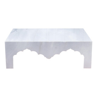 Elegant Taj Marble Coffee Table - Mediterranean - Coffee Tables - by De ...