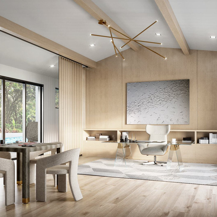 75 Wall Paneling Home Office Ideas You'll Love - June, 2025 | Houzz