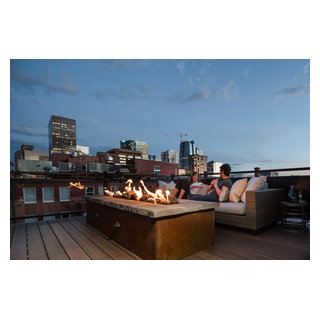 Urban Rooftop Deck -- Envision Distinction Rustic Walnut composite ...