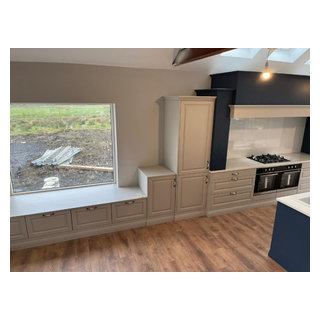 Stiffkey Blue & Light Grey Painted Kitchen With Overemantle ...