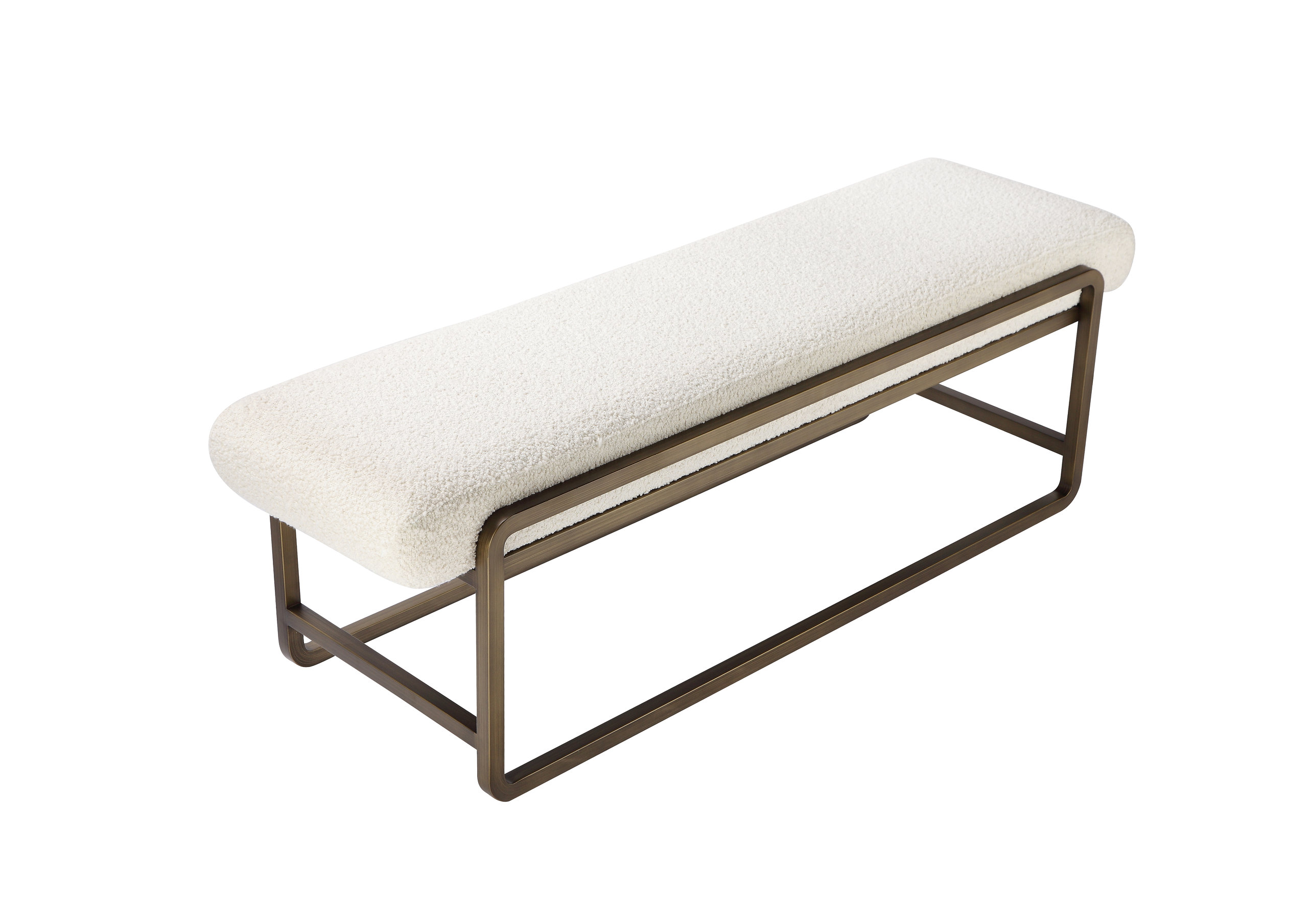 Nik Bench Ivory - Contemporary - Upholstered Benches - by Pangea Home ...