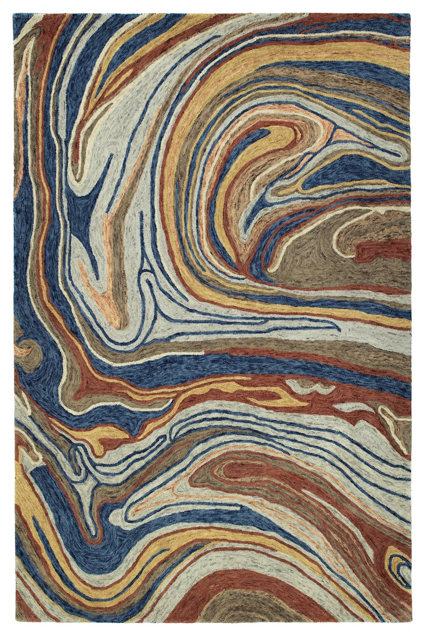 Kaleen Marble Collection Rug, Multi, 2'6"x8' - Contemporary - Hall And ...