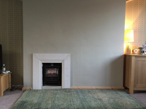 What would you do with this off-centre fireplace? | Houzz UK