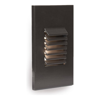 LED Low Voltage Vertical Louvered Step and Wall-Light 2700K, Bronze ...