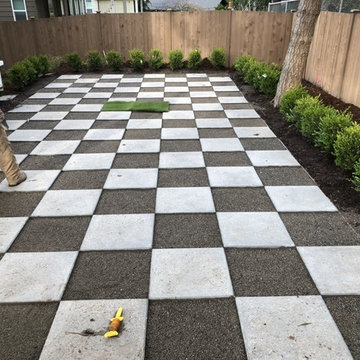 Checkerboard Patio - Photos & Ideas | Houzz