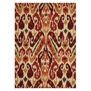 Couristan Covington 2263 Rust And Tangerine Rug, 2'x4', 7'10"x7'10 ...