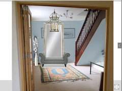 What to do with odd shaped hallway?