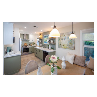 Transitional Green Serenity Kitchen - Transitional - Kitchen - San ...