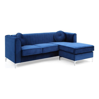 Delray Sofa Chaise - Midcentury - Sectional Sofas - by Glory Furniture ...