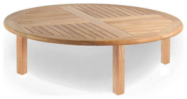 Classic 40'' Round Coffee Table - Transitional - Outdoor Coffee Tables ...