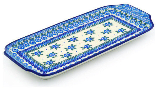 Polmedia Polish Pottery 13" Stoneware Platter - Farmhouse - Serving ...