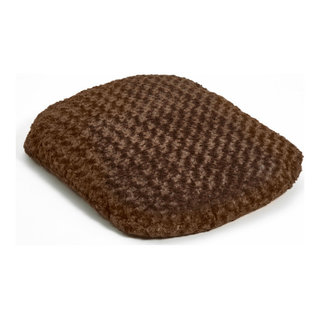 Brown 3'x4' Lux Faux Fur Oval Pet Bed - Contemporary - Dog Beds - by ...