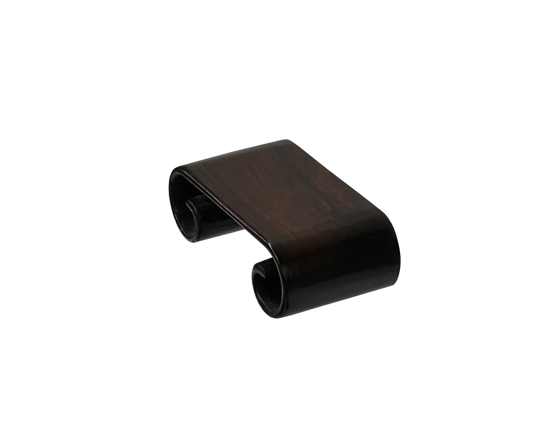 2.5" Brown Wood Scroll Legs Rectangular Display Stand Riser Easel ...