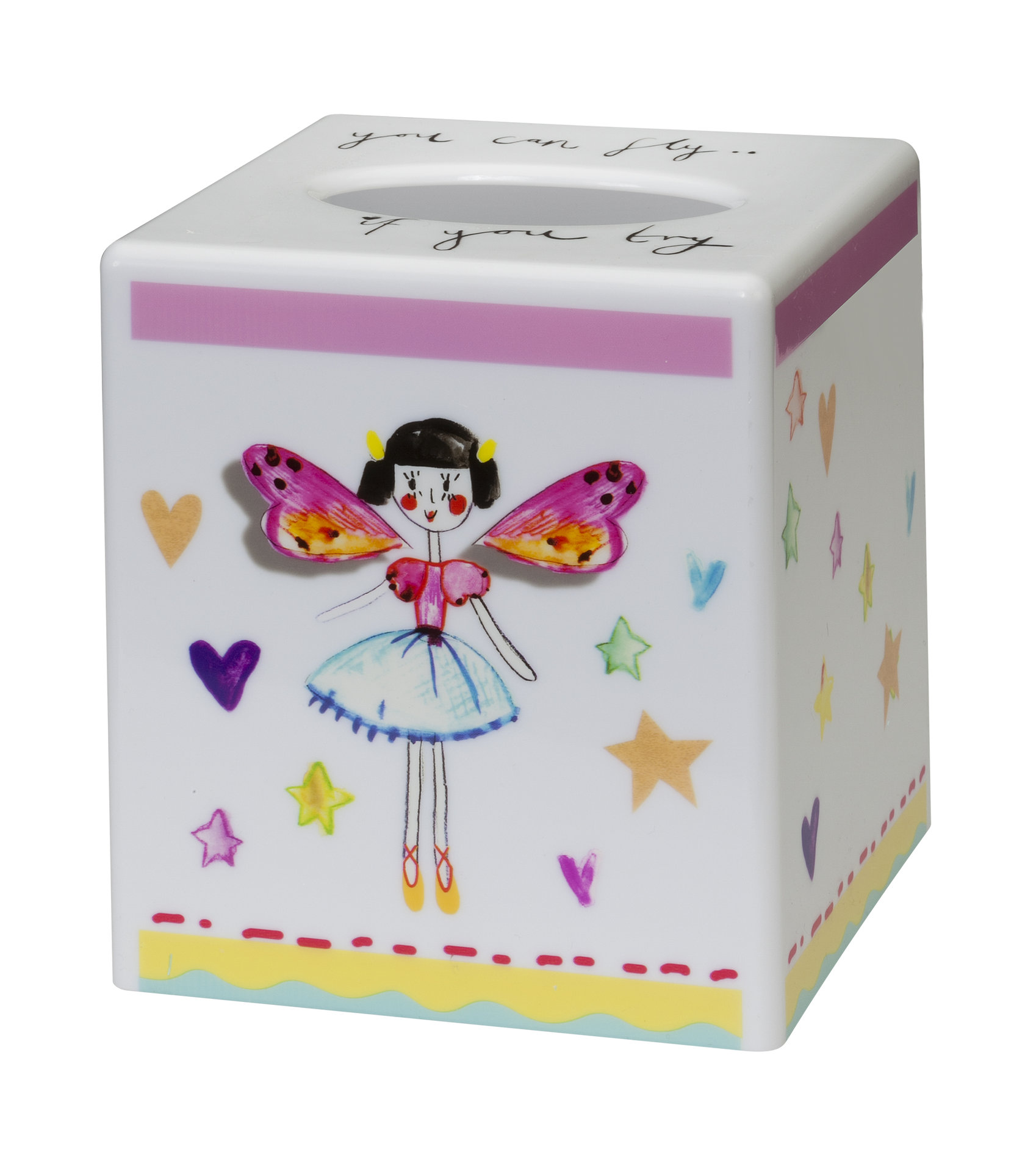 Faerie Princess Tissue Box Cover, 5 1/8 x 5 1/8 x 5 3/4 - Eclectic ...