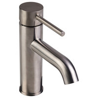 European Single Post Faucet, Brushed Nickel - Transitional - Bathroom ...