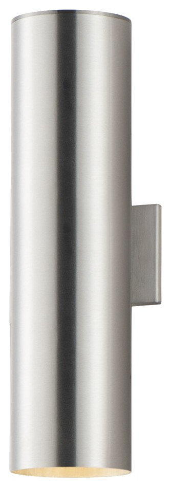 Maxim Outpost 2-Light 22"H Outdoor Wall Sconce 86405AL - Brushed ...