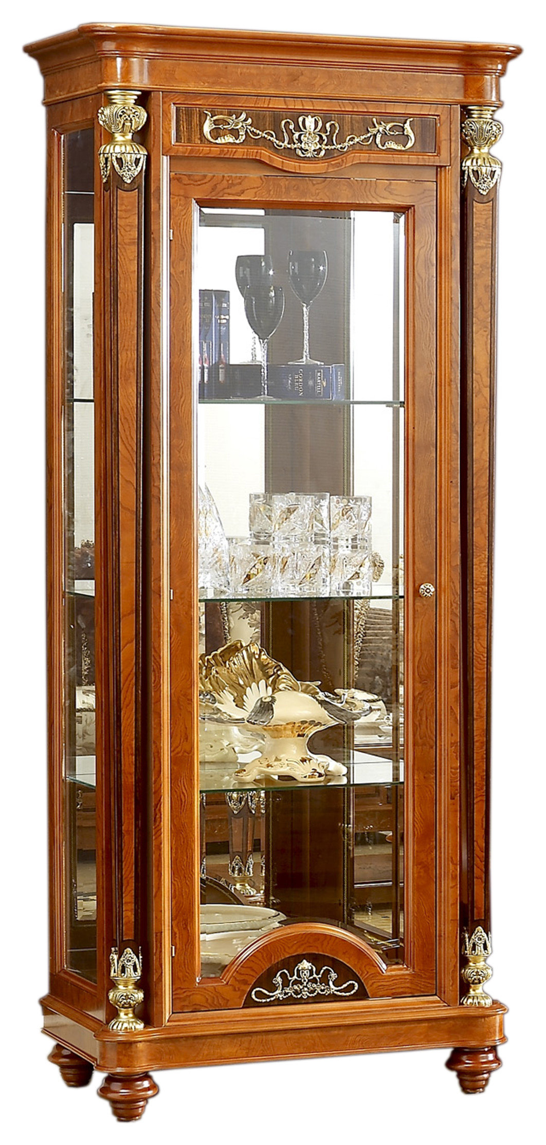 Infinity Solid Wood SIngle Showcase - Victorian - China Cabinets And ...
