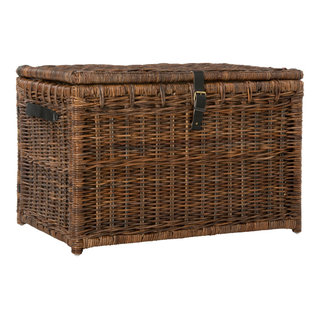 happimess HPM9004 Michael 36"W Wicker Collapsible Storage Trunk ...