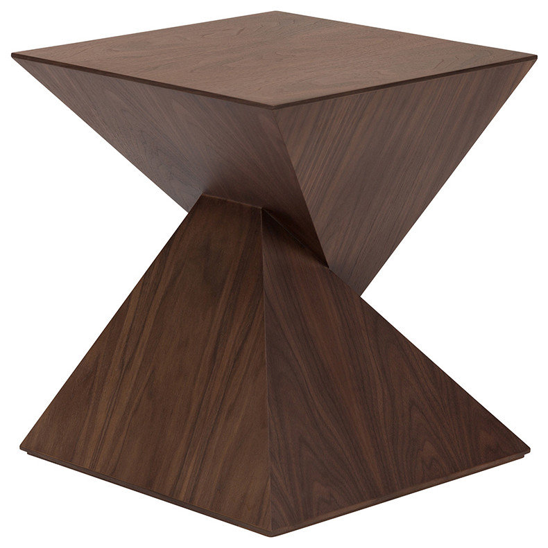 Giza Side Table, Double Pyramid Design - Transitional - Side Tables And ...