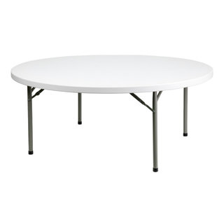 72RD White Plastic Fold Table - Contemporary - Folding Tables - by ...
