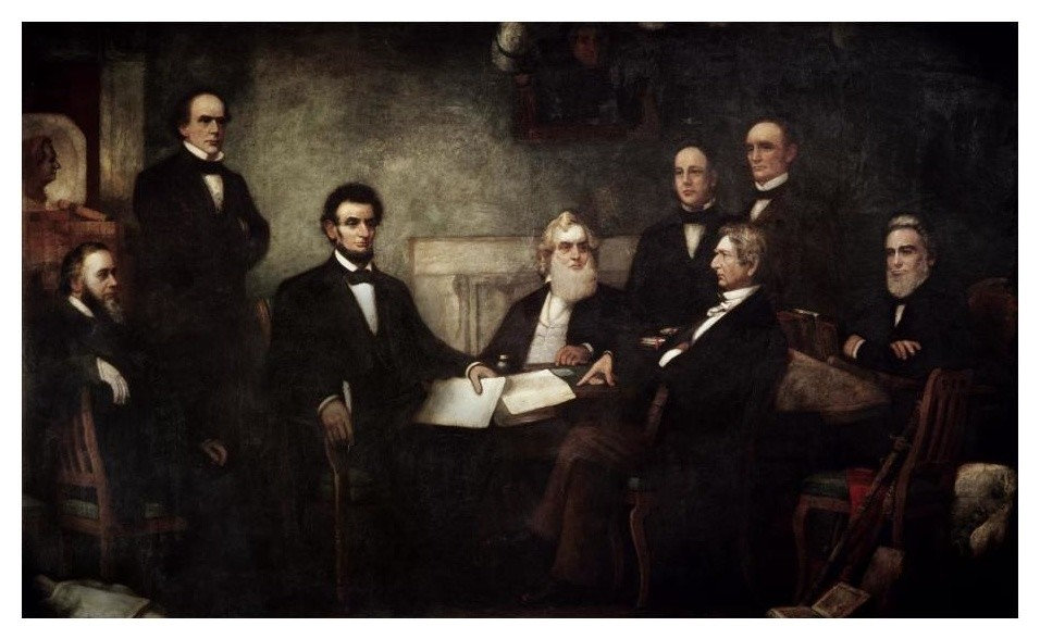 "The First Reading of the Emancipation Proclamation" Paper Art, 24"x15 ...