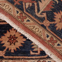 Rustic Heriz Ziegler Anthony Rust Blue Hand-Knotted Rug - 9'1'' x 11'7 ...
