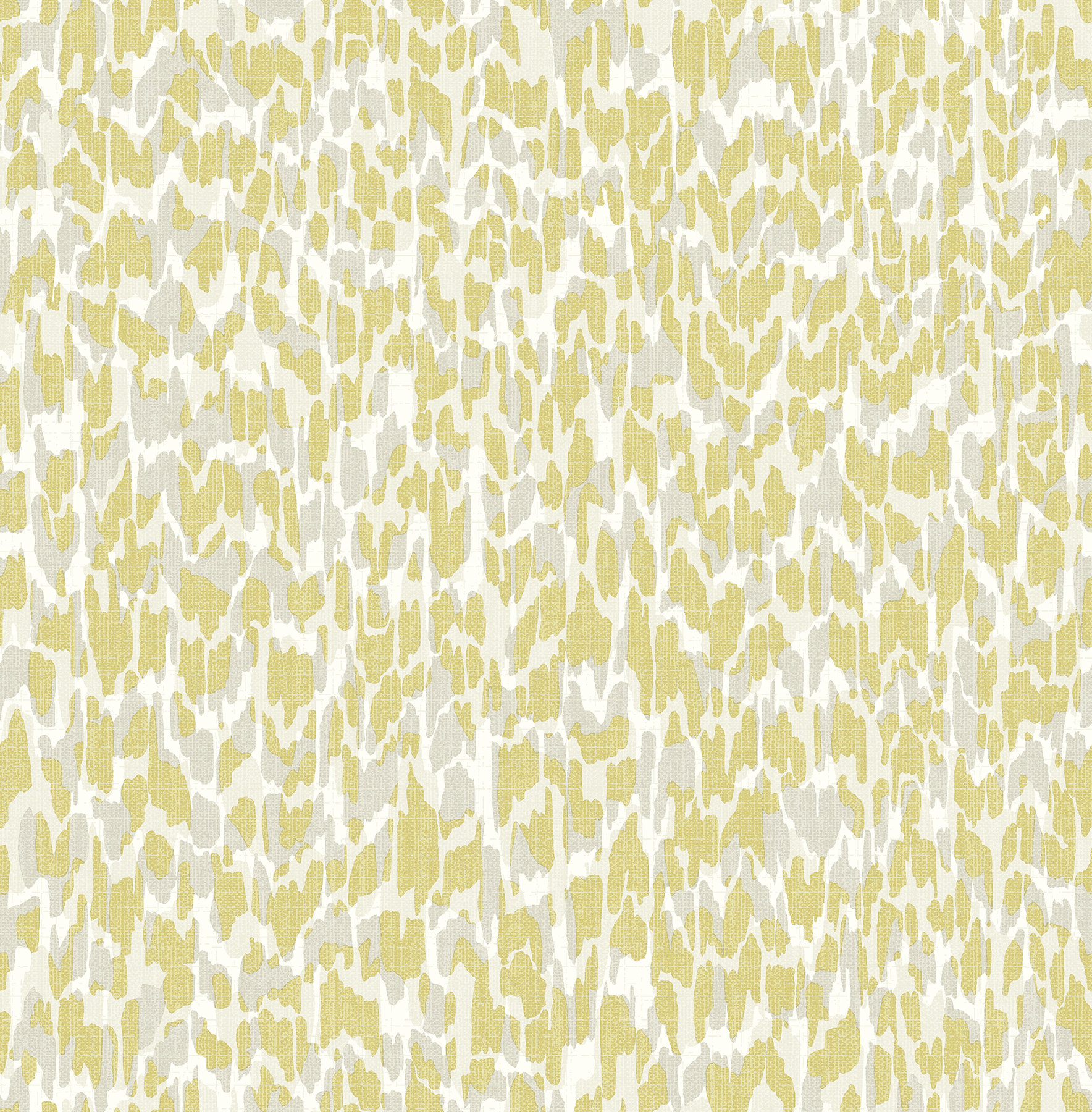 Flavia Yellow Animal Print Wallpaper, Swatch - Contemporary - Wallpaper ...