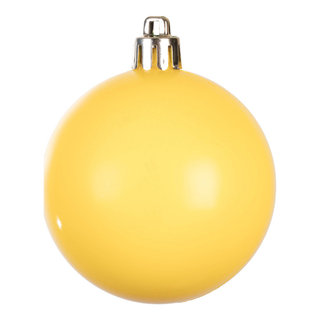 Vickerman N590678DSV 2.4" Yellow Shiny Ball Ornament, 24 per Bag ...