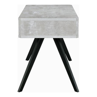 Acme Magna Desk Faux Concrete and Black - Transitional - Desks And ...