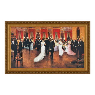 "An Evening Soiree" Stretched Canvas Replica, 40"x26" - Traditional ...