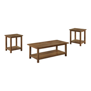 Payne 3-piece Coffee and End Table Set Distressed Brown - Coffee Table ...