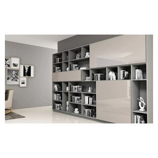 Classic Library Furniture in Grey Gloss Finish Supplied by Inspired ...
