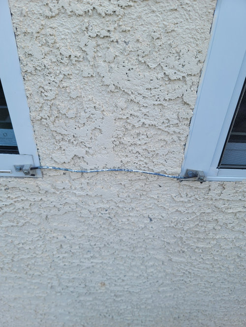 Wires connected to window