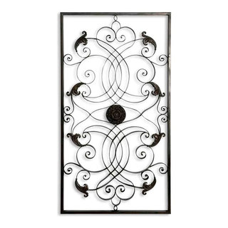 Effie Rectangle Metal Wall Art - Victorian - Metal Wall Art - by Hansen ...