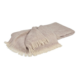 Beige Mohair Throw - Contemporary - Throws - by Room With a Soul | Houzz