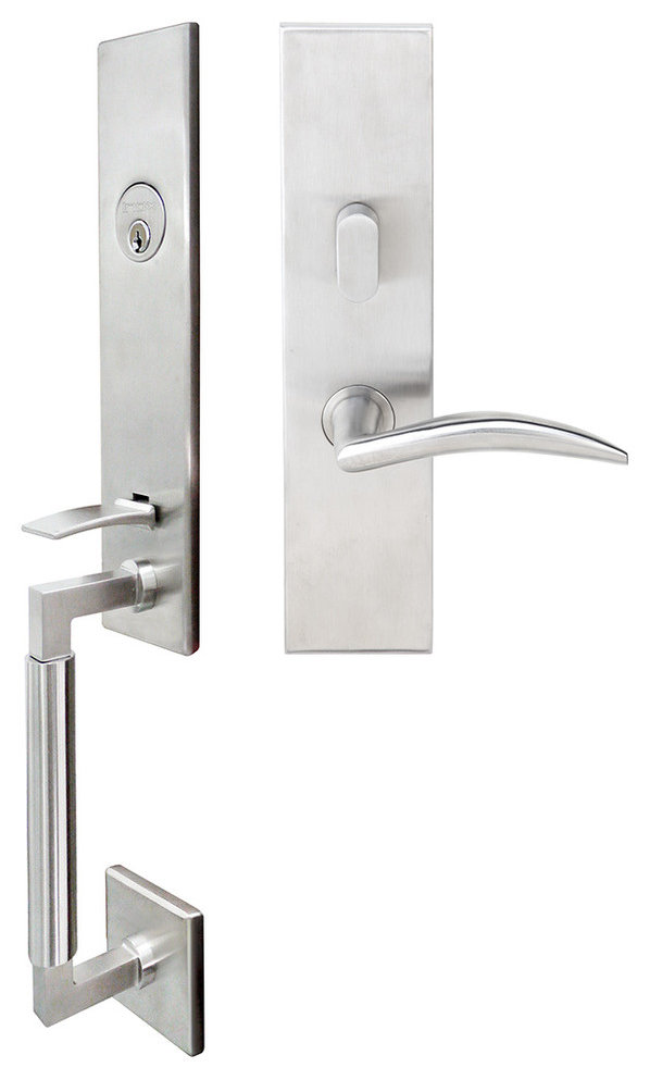 Air-Stream Lever, Mortise Entry Handleset, Left Hand, Satin Stainless ...