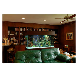 Island Style Freestanding Saltwater Aquarium with Custom Coral Reef ...