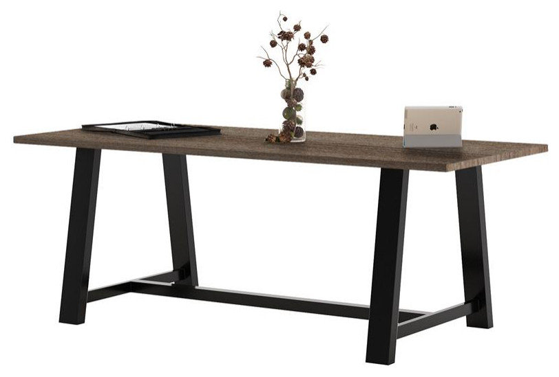 KFI Midtown 3.5 x 7 FT Conference Table - Studio Teak - Standard Height ...